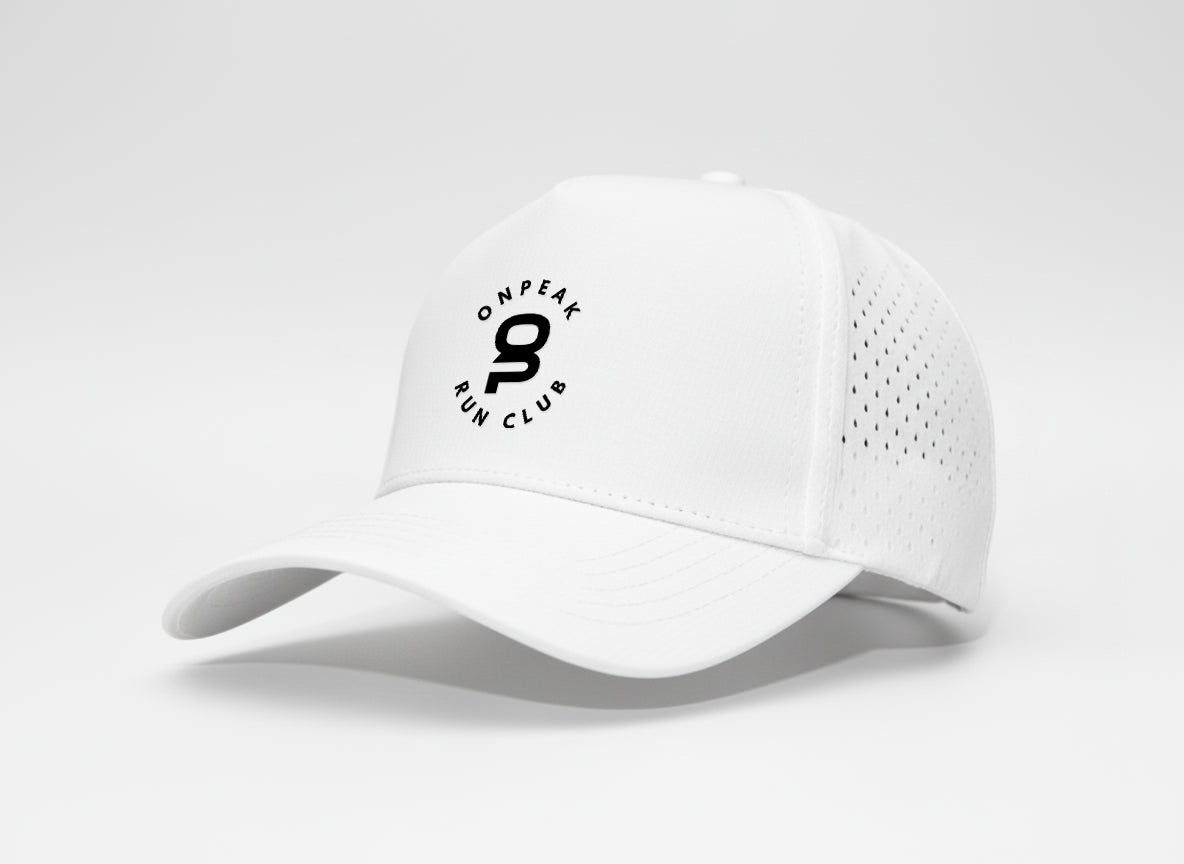 Arctic White D-Fit Pro - OP Onpeak Run Club Circle – Onpeak Hats